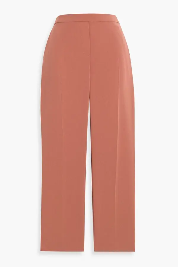 Theory Treeca Cropped Straight-leg Crepe Pants
