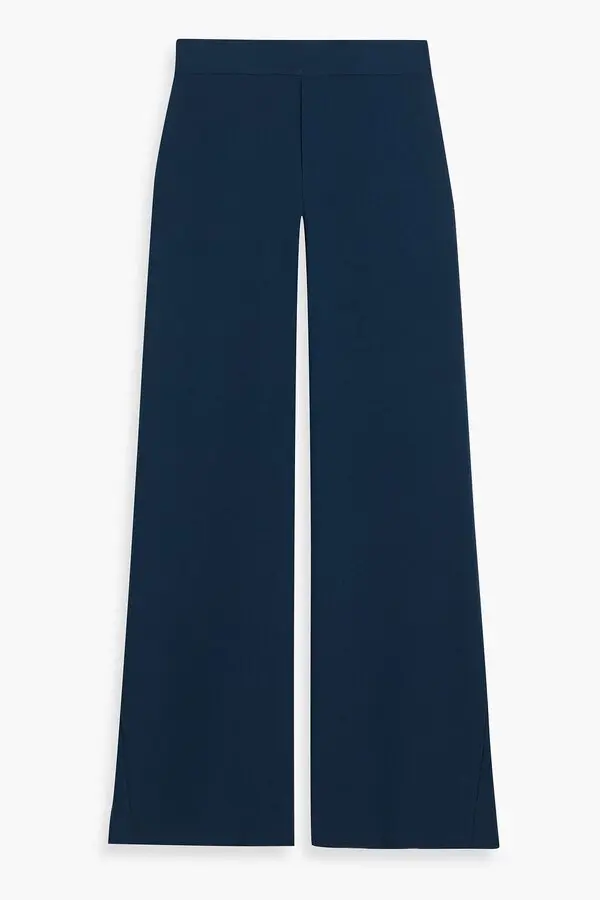 Theory Crepe Wide-leg Pants - Navy
