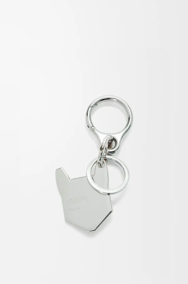 Loewe Futurist Cat Keyring - Silver/multicolor