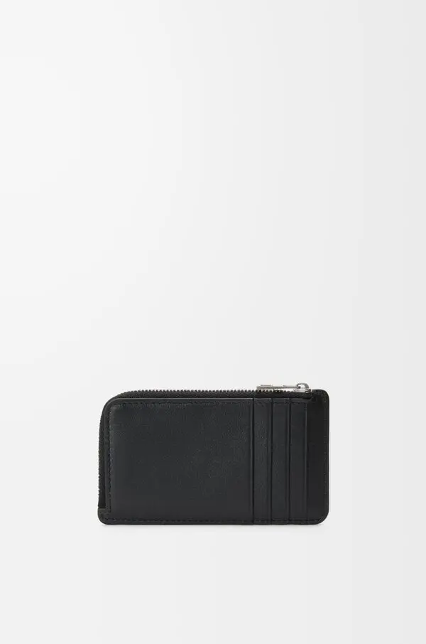 Loewe Panta Coin Cardholder In Shiny Leather Skin - Black