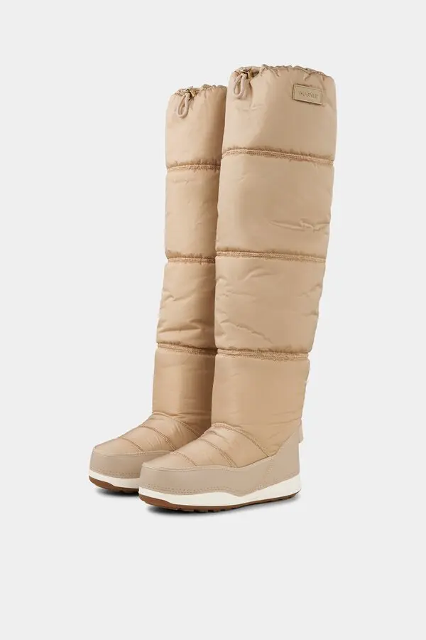 Bogner La Plagne Over-the-knee Snow Boots - Champagne