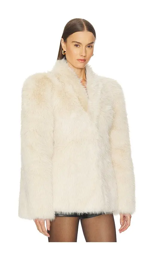 CAMILA COELHO Estela Faux Fur Coat