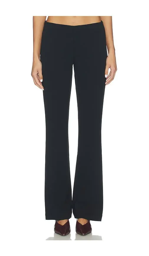 EAVES Auda Polished Crepe Pant - Black