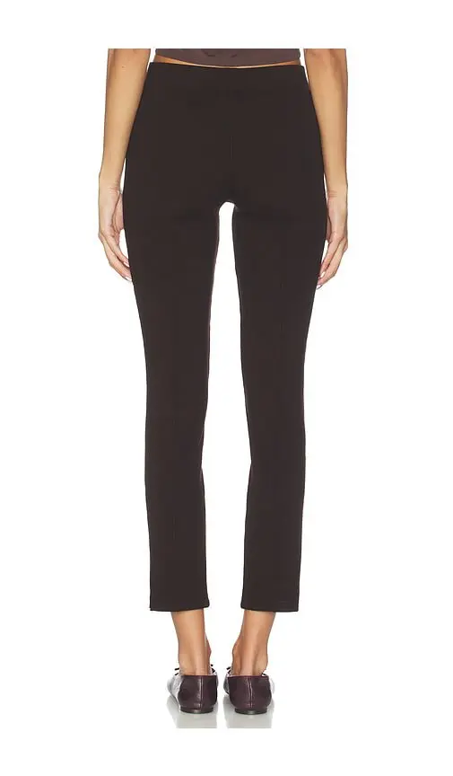 Donni. The Rib Straight Pant - Espresso