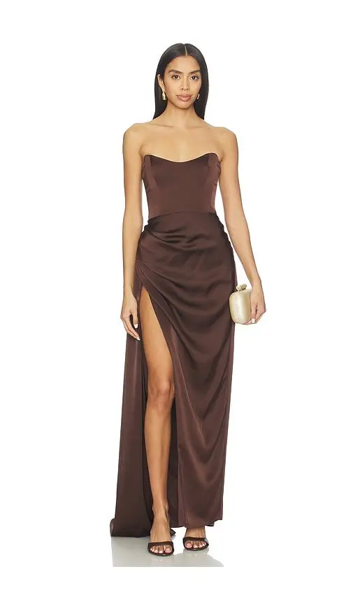 Katie May Bita Gown - Chocolate