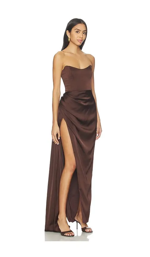 Katie May Bita Gown - Chocolate