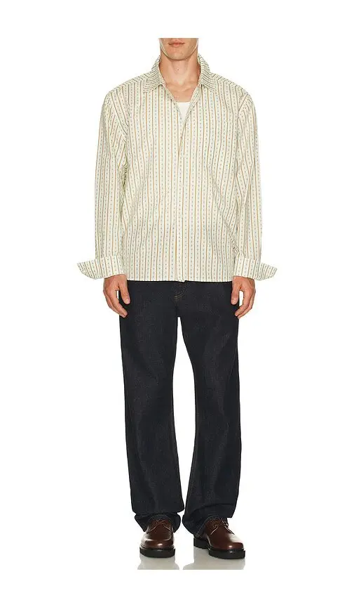 PERCIVAL Binding Oversized Pearce Shirt In White