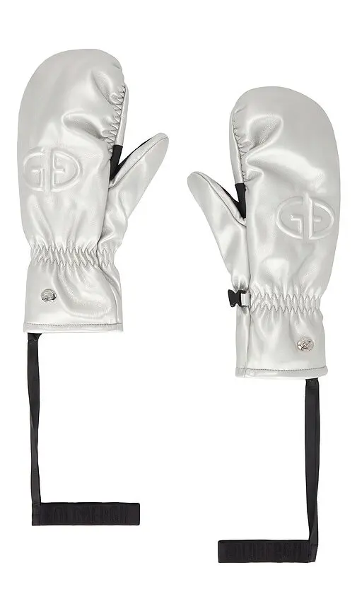 Goldbergh Charmer Metallic Mittens - Silver