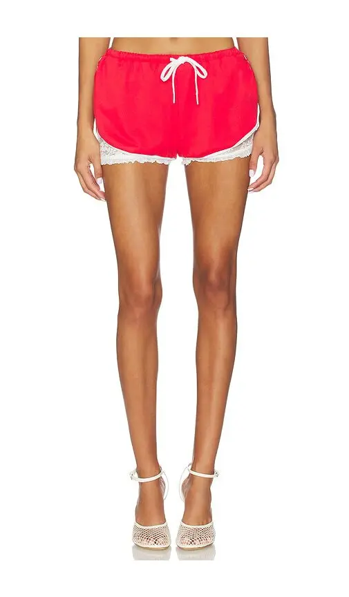 YUHAN WANG Lace Trimmed Shorts
