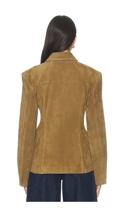 EAVES Aina Suede Cinched Jacket - Toffee