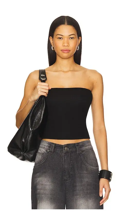 Michael Lauren Ribbed Tube Top