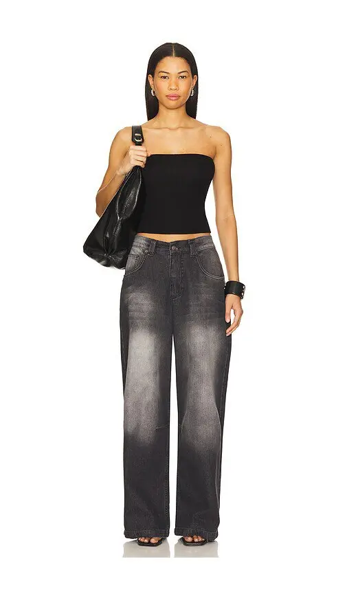 Michael Lauren Ribbed Tube Top