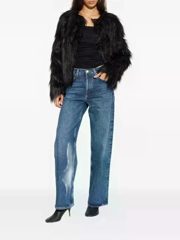 STAND STUDIO Eilish Faux-fur Jacket - Black