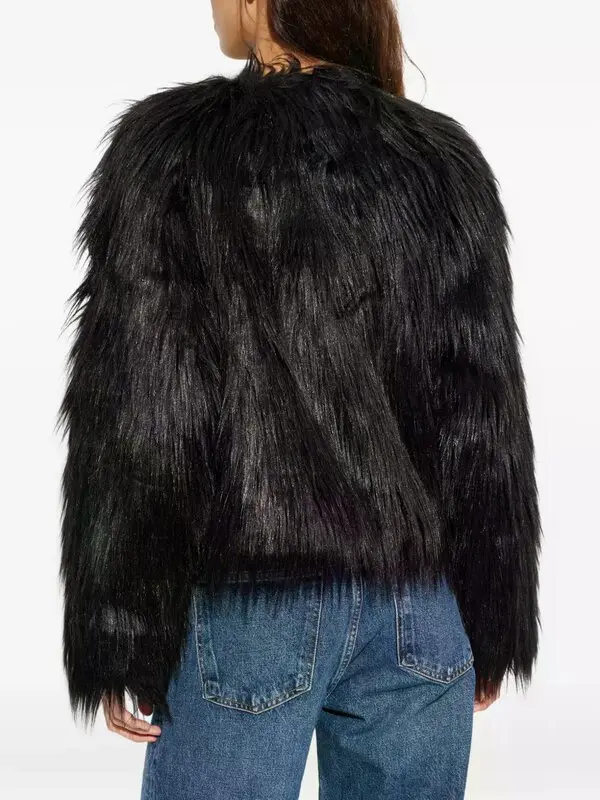 STAND STUDIO Eilish Faux-fur Jacket - Black