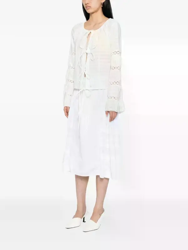 ROISIN PIERCE Floral-embroidered Blouse