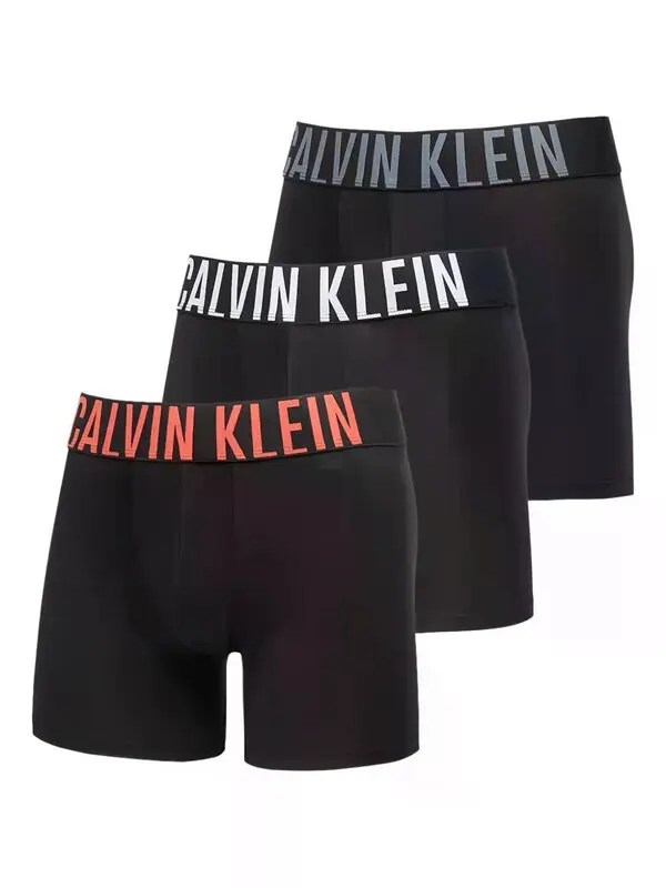 Calvin Klein Intense Power Logo-waistband Boxers - Black
