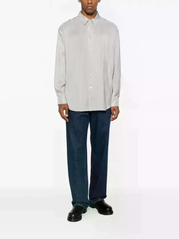 THE ROW Granada Button-down Striped Shirt