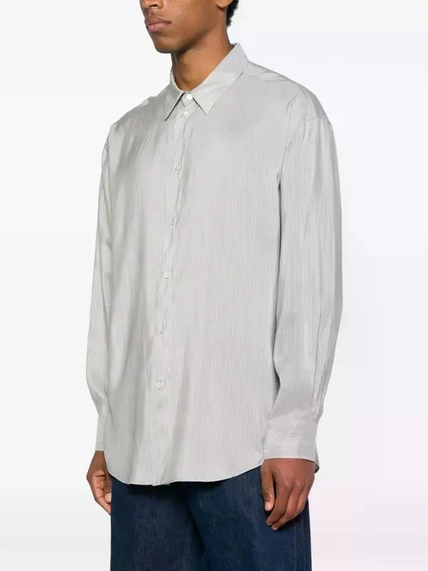 THE ROW Granada Button-down Striped Shirt