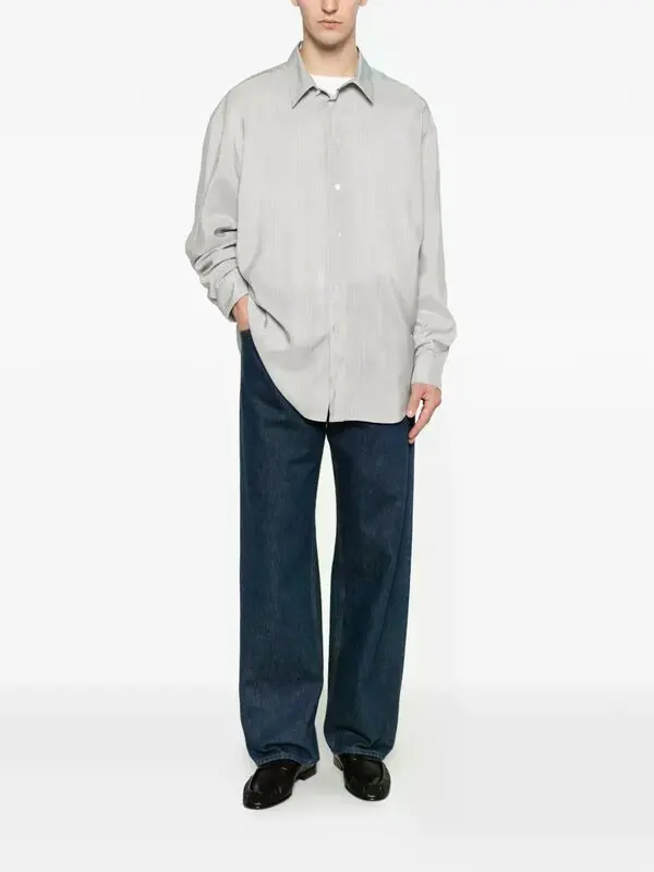 THE ROW Granada Button-down Striped Shirt