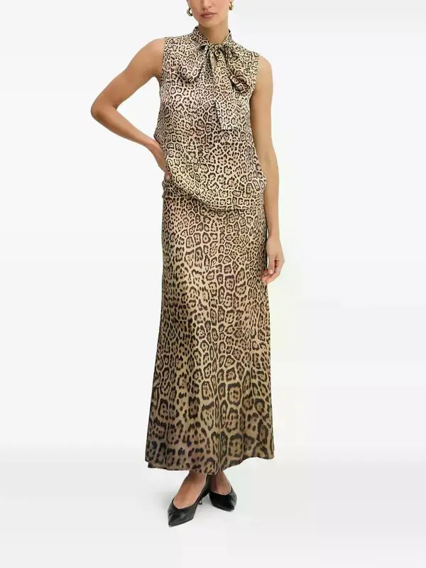 MARCIANO Animal Print Maxi Skirt