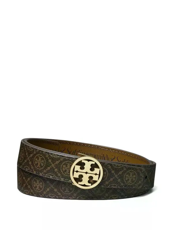 Tory Burch Monogram-pattern Belt - Brown