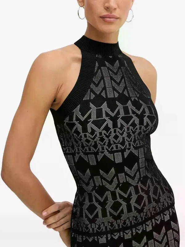 MARCIANO Geometric Halter Top