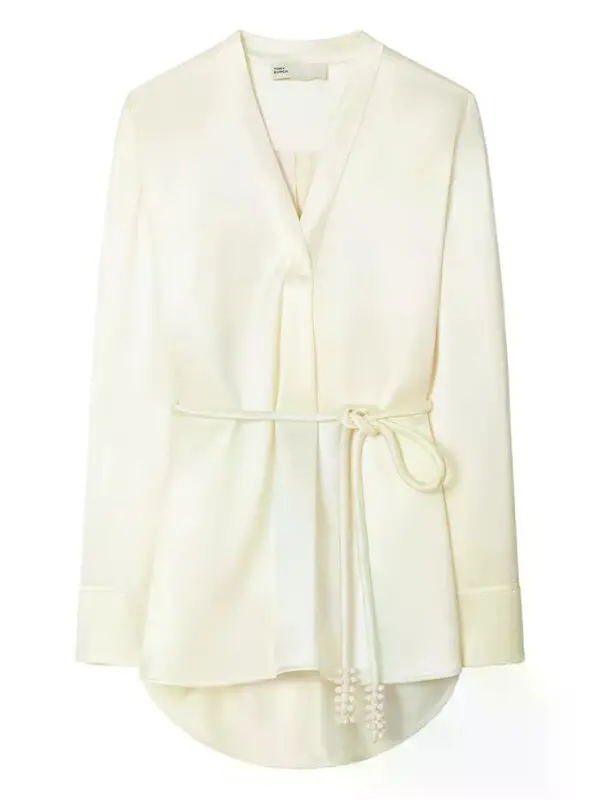 Tory Burch V-neck Blouse With Tie Detail