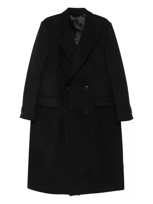Husbands Double-breasted Wool Coat