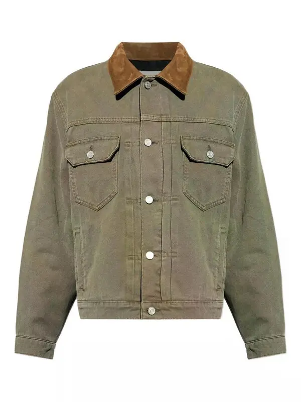 FRAME Collared Jacket With Chest Pockets