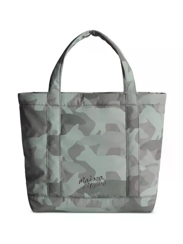 Maison Kitsuné Camouflage Print Tote Bag