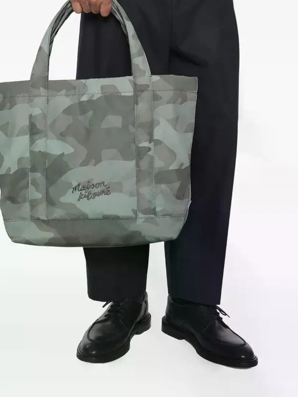 Maison Kitsuné Camouflage Print Tote Bag