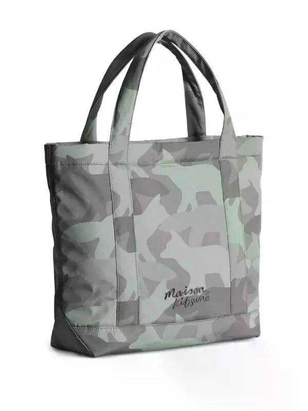 Maison Kitsuné Camouflage Print Tote Bag