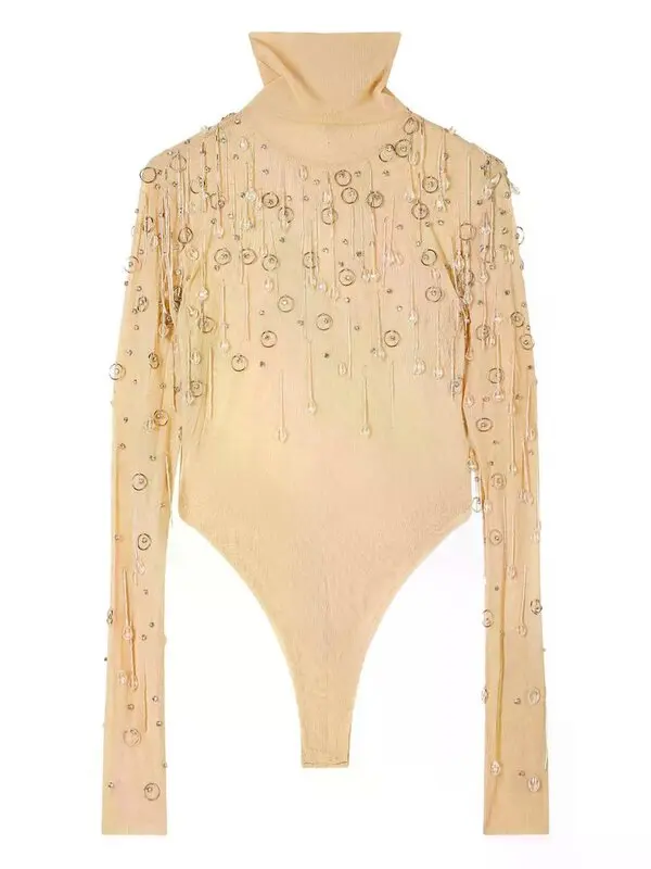 Patrizia Pepe Bead-embellishment Bodysuit