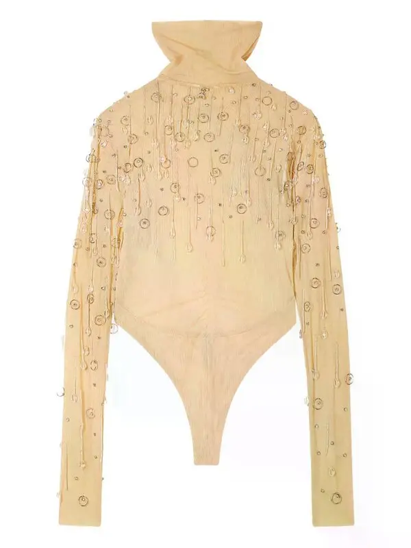 Patrizia Pepe Bead-embellishment Bodysuit