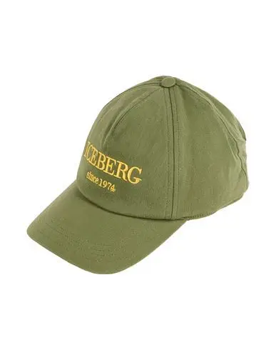 Iceberg Gabardine Baseball Cap - Military Green