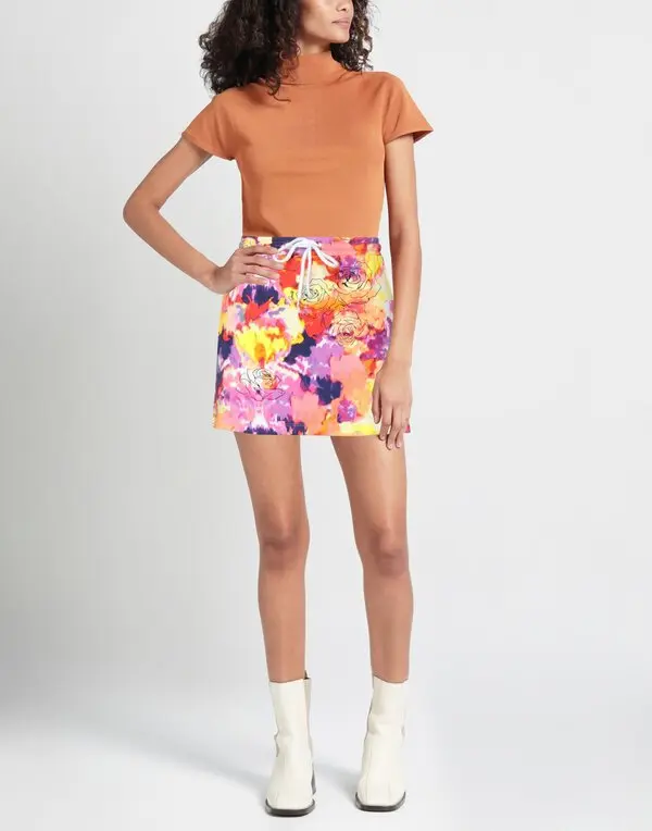 GAELLE PARIS Floral Print Mini Skirt