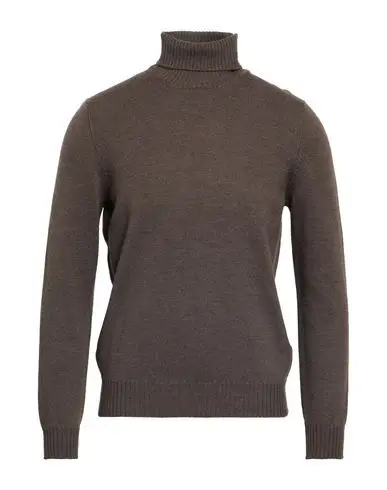 GRAN SASSO Turtleneck Virgin Wool Sweater - Brown
