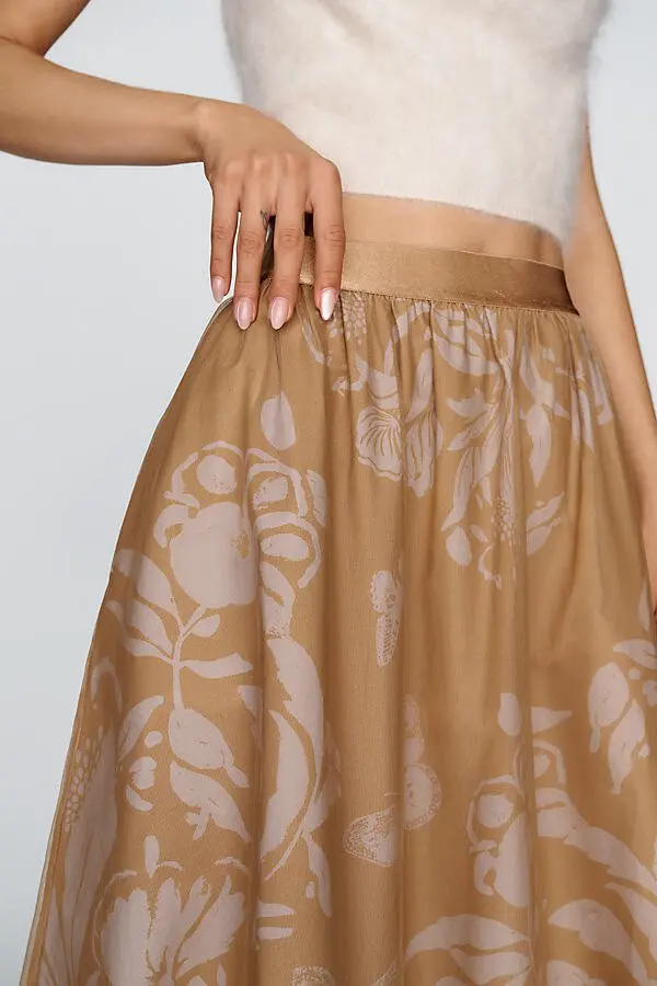 Anthropologie Wondernight Midi Skirt