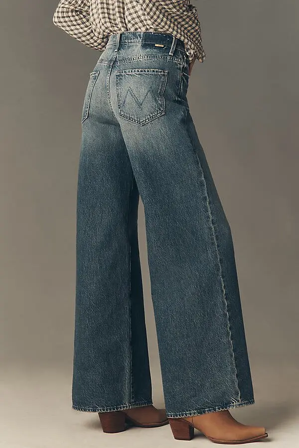 MOTHER The Ditcher Roller High-rise Wide-leg Jeans - Remember When
