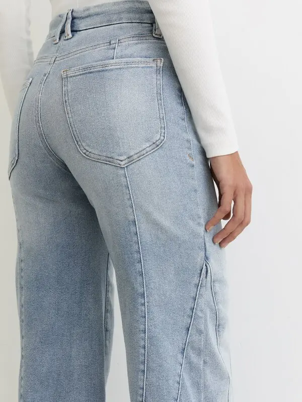 Good American Seam Wide-leg Jeans
