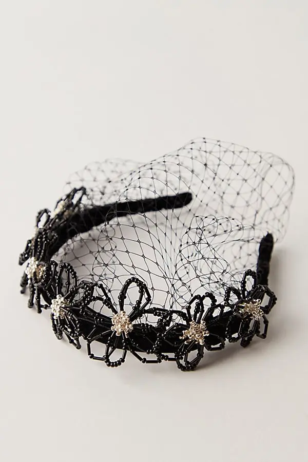 CURRIED MYRRH Nova Veil Headband - Black