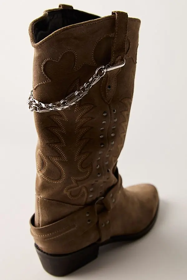 Free People Chain Boot Accessory - Silver