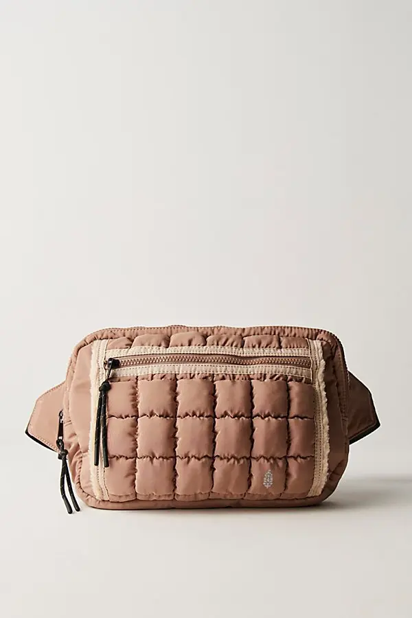 Free People Quilted Muff Sling Bag - Sandy