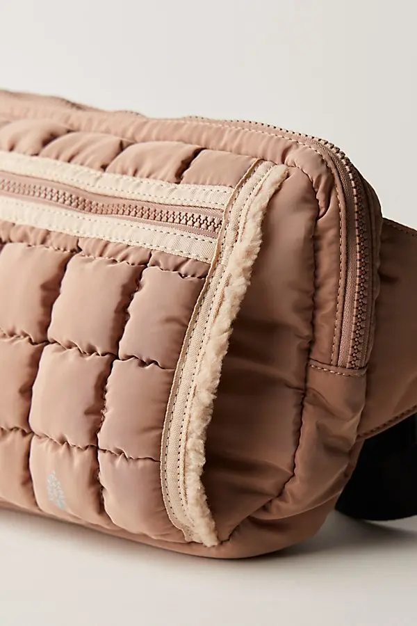 Free People Quilted Muff Sling Bag - Sandy