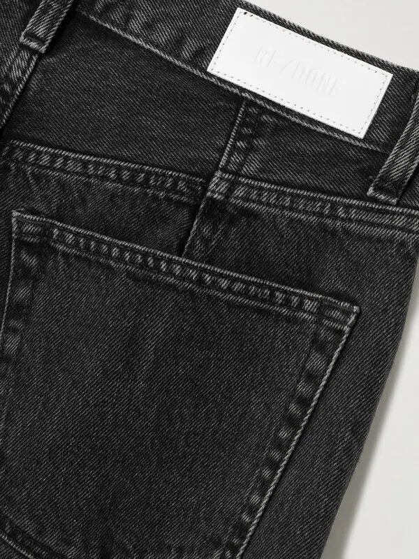 RE/DONE 90s High-rise Straight-leg Jeans - Black