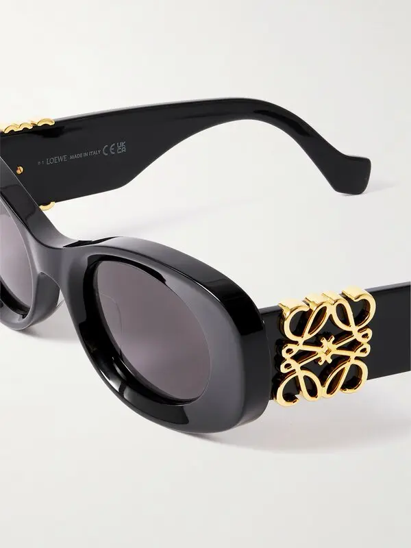 Loewe Anagram Oversized Cat-eye Sunglasses - Black