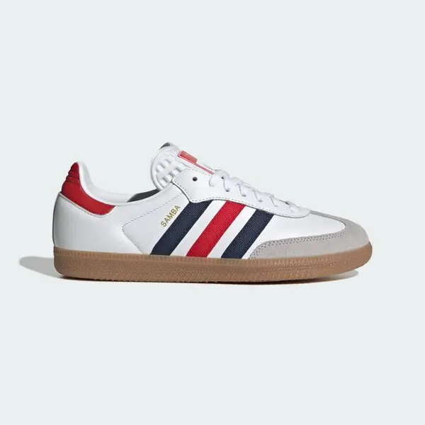 Adidas Samba Og Low Top Sneakers - Cloud White / Night Indigo / Better Scarlet