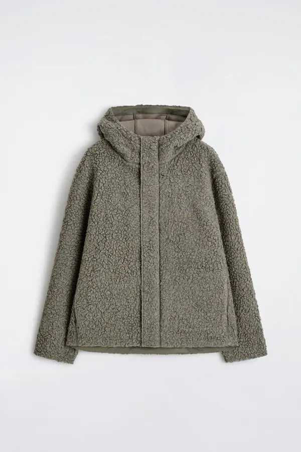 Cos Hooded Teddy Jacket