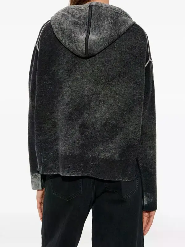 DIESEL Zip-up Wool Hoodie
