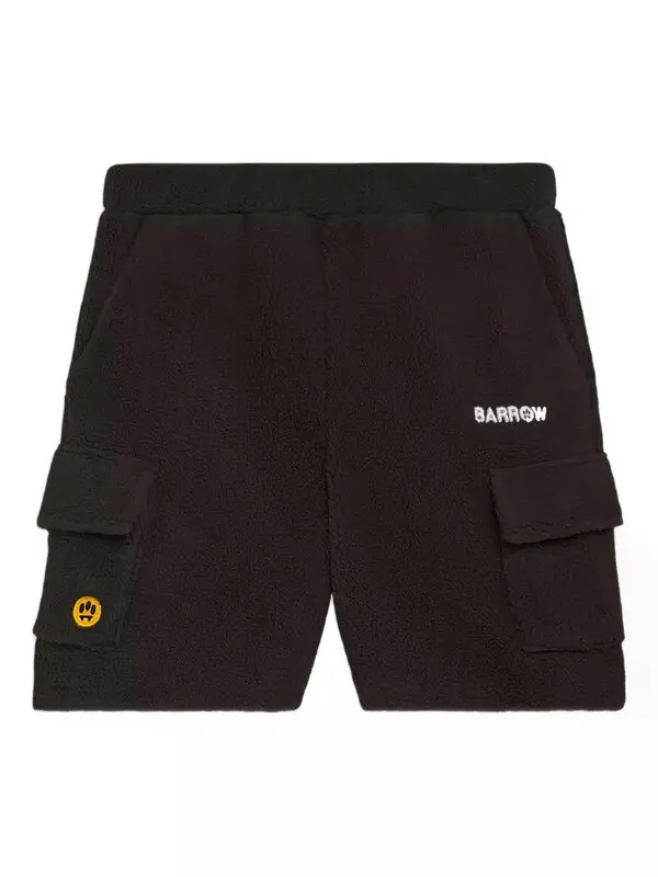 BARROW Embroidered-logo Fleece Shorts